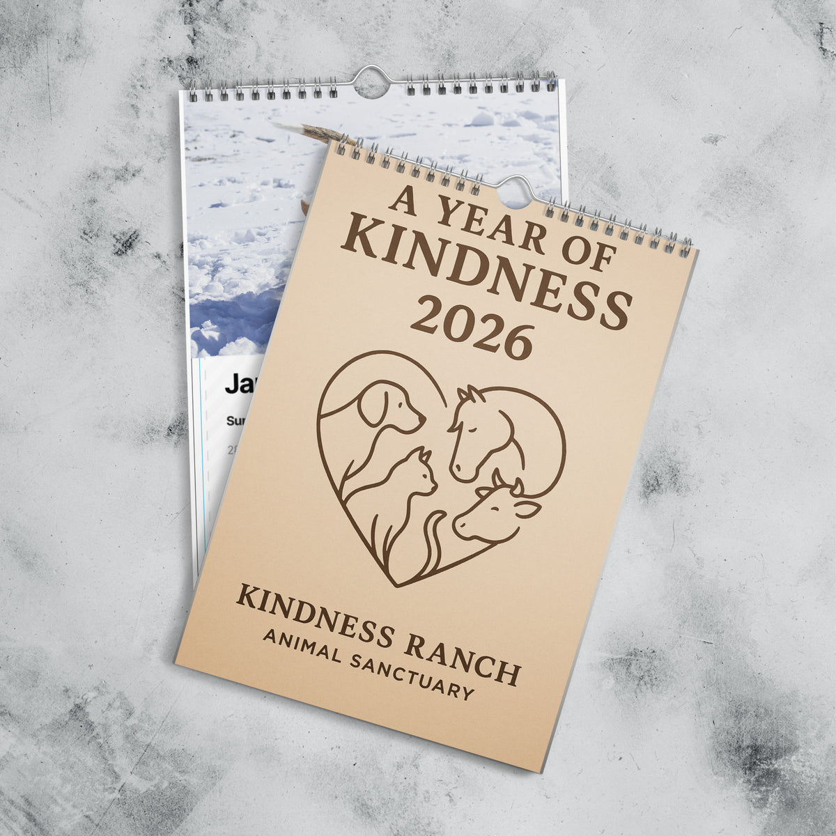 2026 "A Year of Kindness" Calendar – The Kindness Ranch Animal Sanctuary